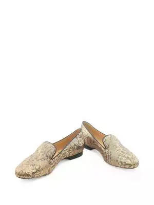 CHRISTIAN LOUBOUTIN Opera Floral-jacquard Flat Shoes