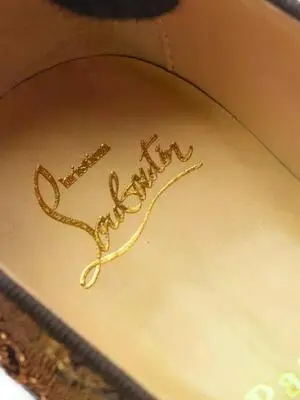 CHRISTIAN LOUBOUTIN Opera Floral-jacquard Flat Shoes