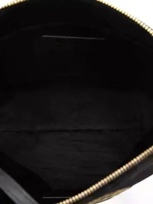 Saint Laurent Wool Embroidered Pouch Clutch Bag