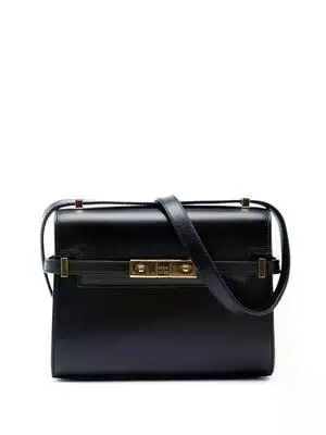 Saint Laurent 2023 Mini Smooth Calfskin Manhattan Crossbody Bag - Black
