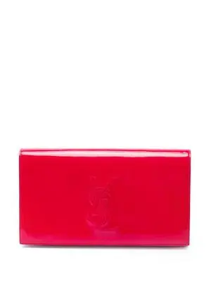 Saint Laurent 2013 Large Patent Belle De Jour Clutch Bag - Pink