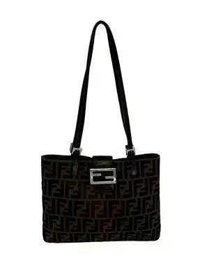 Fendi 2000-2010 Zucca Canvas Tote Bag - Brown