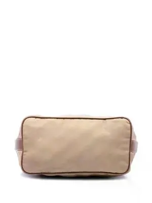 Prada Saffiano Trimmed Tessuto Shoulder Bag