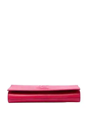 Saint Laurent Leather Monogram Belle De Jour Clutch Bag - Pink