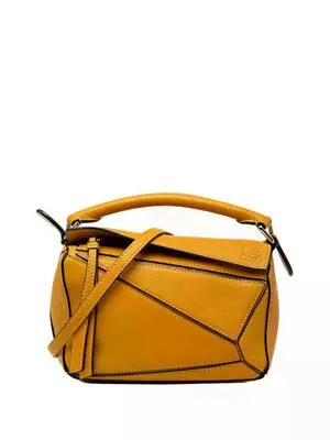 Loewe 2020 Mini Calfskin Puzzle Satchel - Yellow