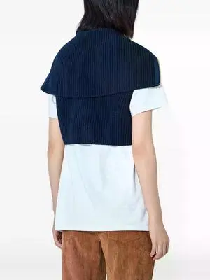 Moncler Wool & Cashmere Zip-up Cape