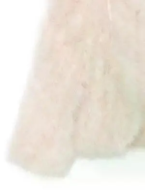 LISKA Marabou-feather Jacket - Neutrals