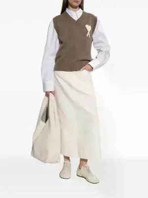 AMI Paris V-neck Sleeveless Sweater