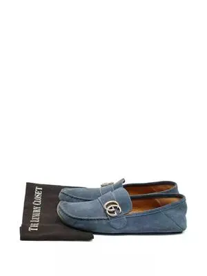 Gucci Suede Double G Loafers