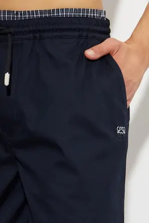 Loewe Shorts With Embroidered Logo