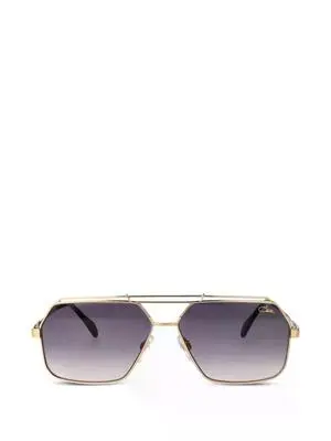 Cazal Geometric Frame Sunglasses - Gold