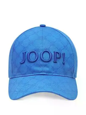 JOOP! Floral-print Embroidered-logo Cap - Blue