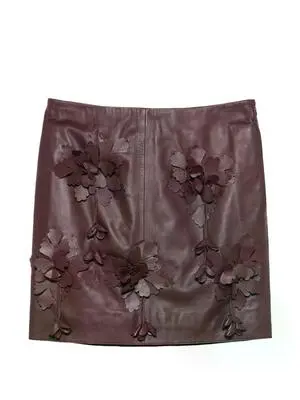 Alberta Ferretti Floral-appliqué Skirt