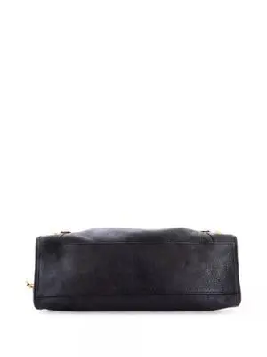 Balenciaga City Classic Metallic Edge Bag Leather Medium Satchel - Black