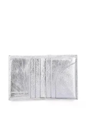 Comme Des Garçons Metallic-effect Card Holder - Silver