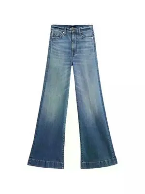 7 For All Mankind Tailorless Modern Dojo Wide-leg Denim Jeans - Blue