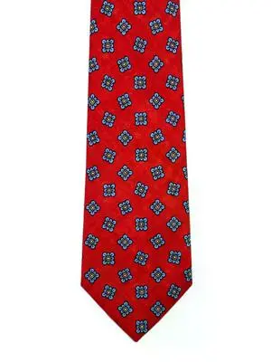 Kiton Floral-pattern Silk Tie