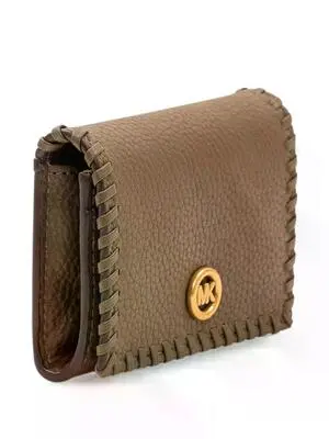 Michael Kors Whipstitch-trim Leather Card Case