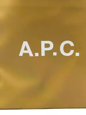 A.p.c. Logo-print Tote Bag - Yellow
