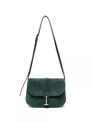 TOM FORD T Twist Suede Cross Body Bag - Green