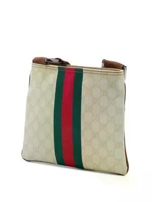 Gucci 2016-2026 Gg Supreme Web Crossbody Bag - White