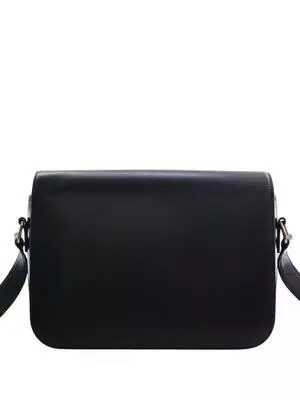 Celine Classique Shiny Calfskin Triomphe Crossbody Bag - Black