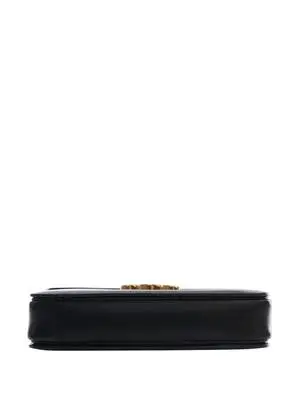 Celine Classique Shiny Calfskin Triomphe Crossbody Bag - Black