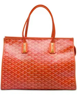 Goyard 2010 Goyardine Marquises Tote Bag - Orange