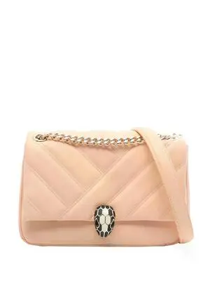 BVLGARI 2010-2026 Leather Serpenti Cabochon Satchel - Neutrals
