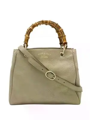 Gucci 2000-2015 Small Calfskin Bamboo Shopper Satchel - Gold