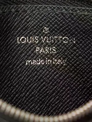 LOUIS VUITTON 2021-2026 Monogram Eclipse Taigarama Card Holder Coin Pouch