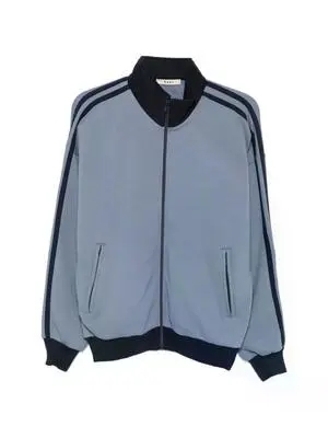 6397 Side-stripe Zip-fastening Sweatshirt - Blue