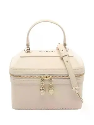 BVLGARI 2010-2026 Leather Serpenti Forever Vanity Bag Satchel - White