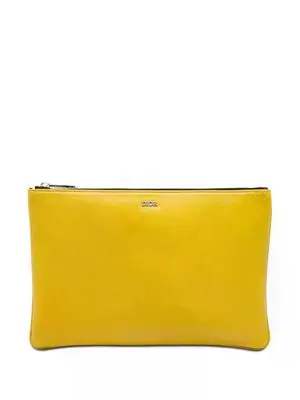 Dior 2022 Coated Canvas Cd Diamond Clutch Bag - Yellow