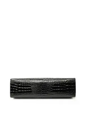 Saint Laurent Croc Embossed Patent Handbag