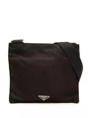 Prada 2000-2013 Tessuto Zip Top Crossbody Bag