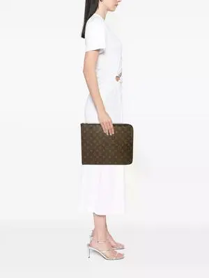 LOUIS VUITTON 1988 Monogram Poche Documents Portfolio 30 Clutch Bag