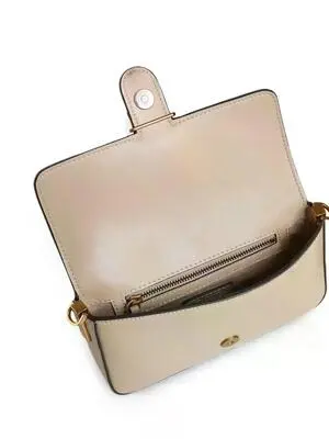 Pinko Love Birds Leather Cross Body Bag - Neutrals