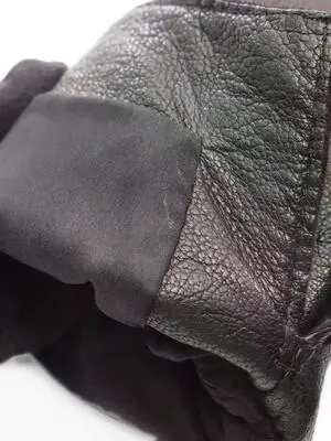 Emporio Armani Long-sleeve Zip-up Leather Jacket