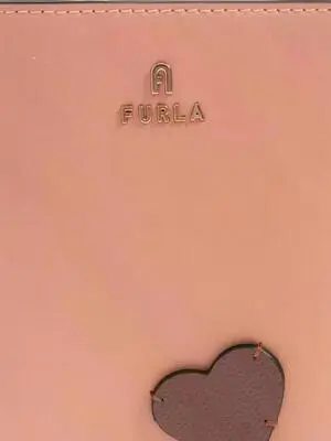 Furla Camelia Heart-patch Passport Case