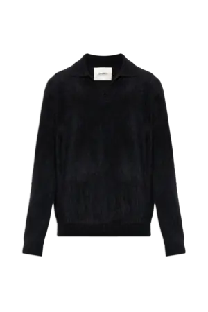 LISA YANG Omar' Cashmere Polo - Black