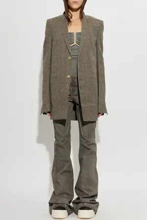 Rick Owens Wool Blazer With Single Vent