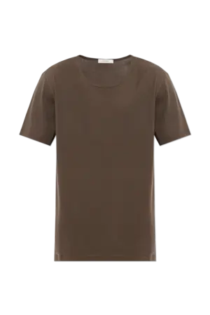 LEMAIRE Crew Neck T-shirt - Brown