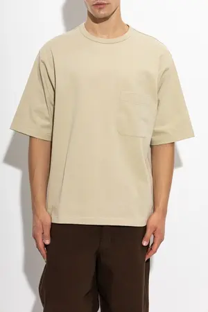 LEMAIRE T-shirt With Pocket - Cream