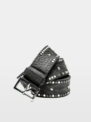 Zadig&Voltaire Starlight Studded Leather Belt
