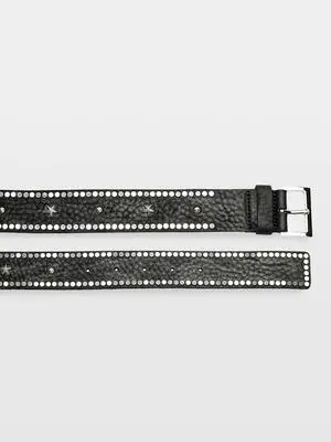 Zadig&Voltaire Starlight Studded Leather Belt