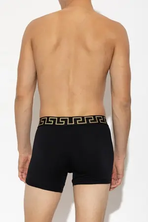 Versace 2-pack Of Cotton Boxer Briefs