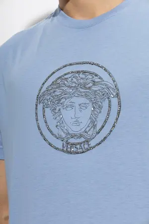 Versace T-shirt With Shimmering Crystals