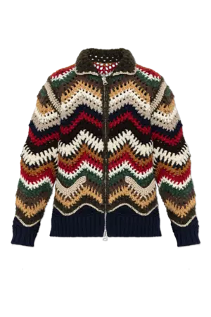 Sacai Cardigan With Pockets - Multicolour