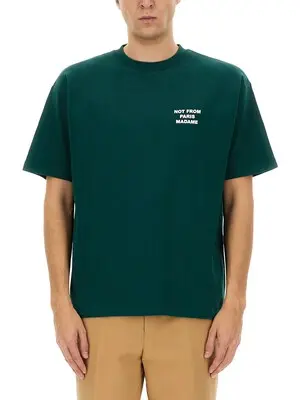 Drole De Monsieur T-shirt "slogan - Green